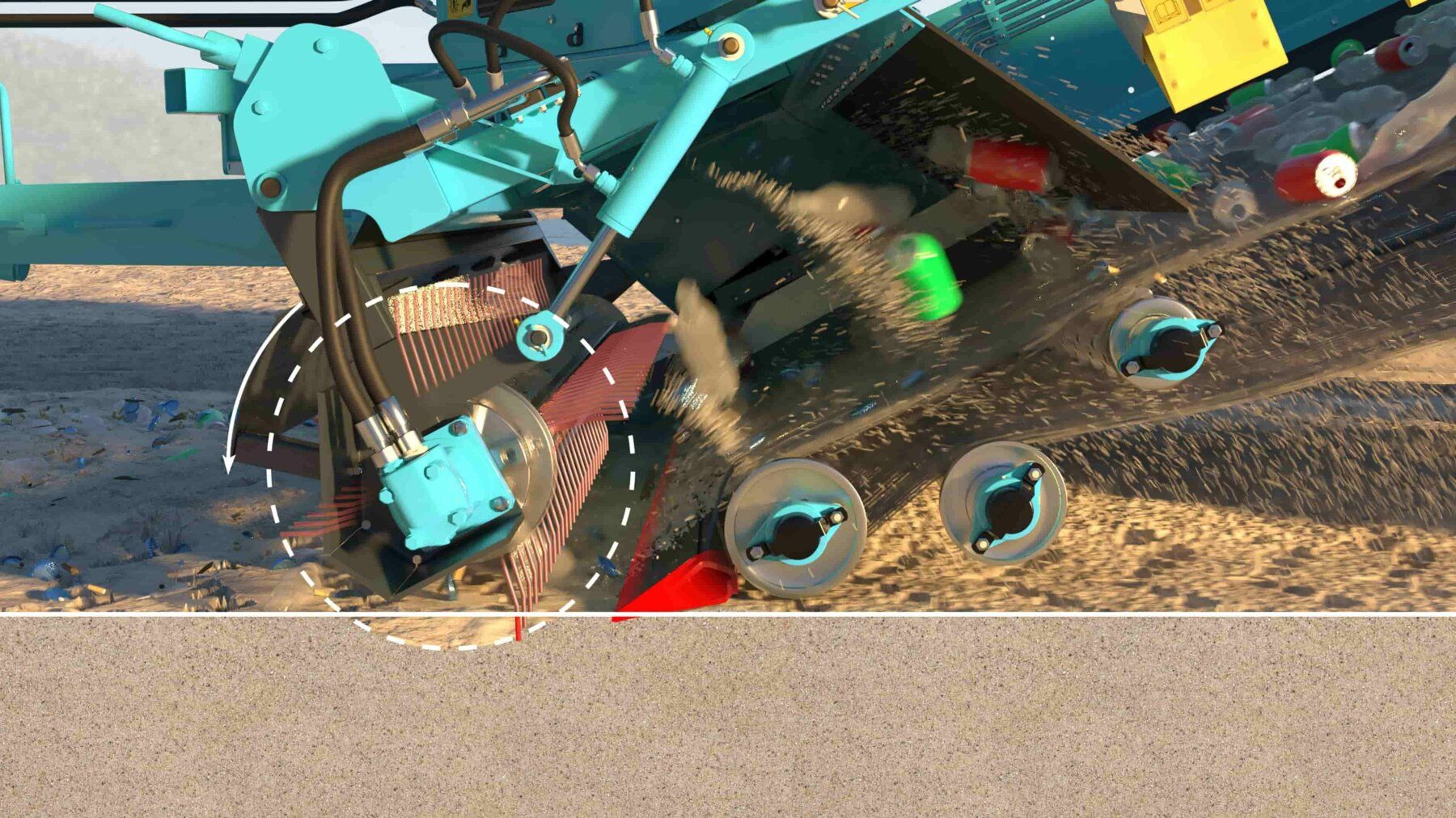 Rotary Screen Tech: Up to 30cm (11.8") Deep Sand Cleaning